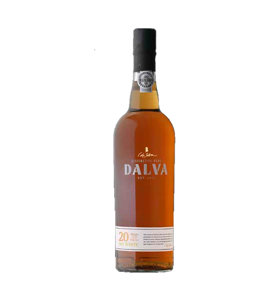 Port Wine Dalva Dry White 20 years old, 75cl Douro - Envio grátis - Vinha